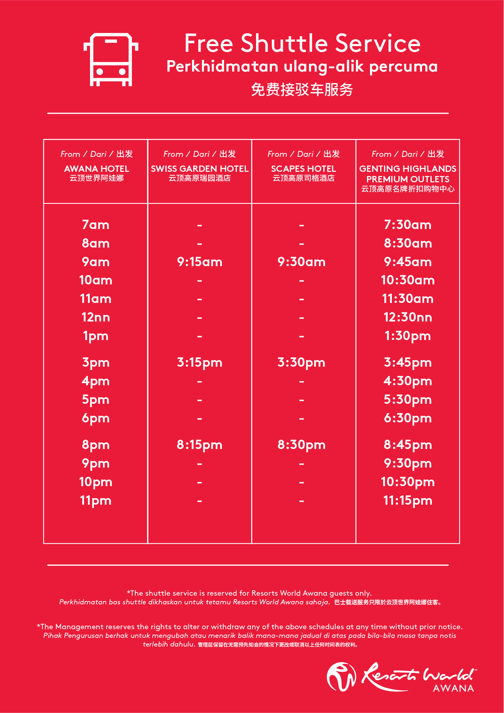 Getting Here | Resorts World Genting