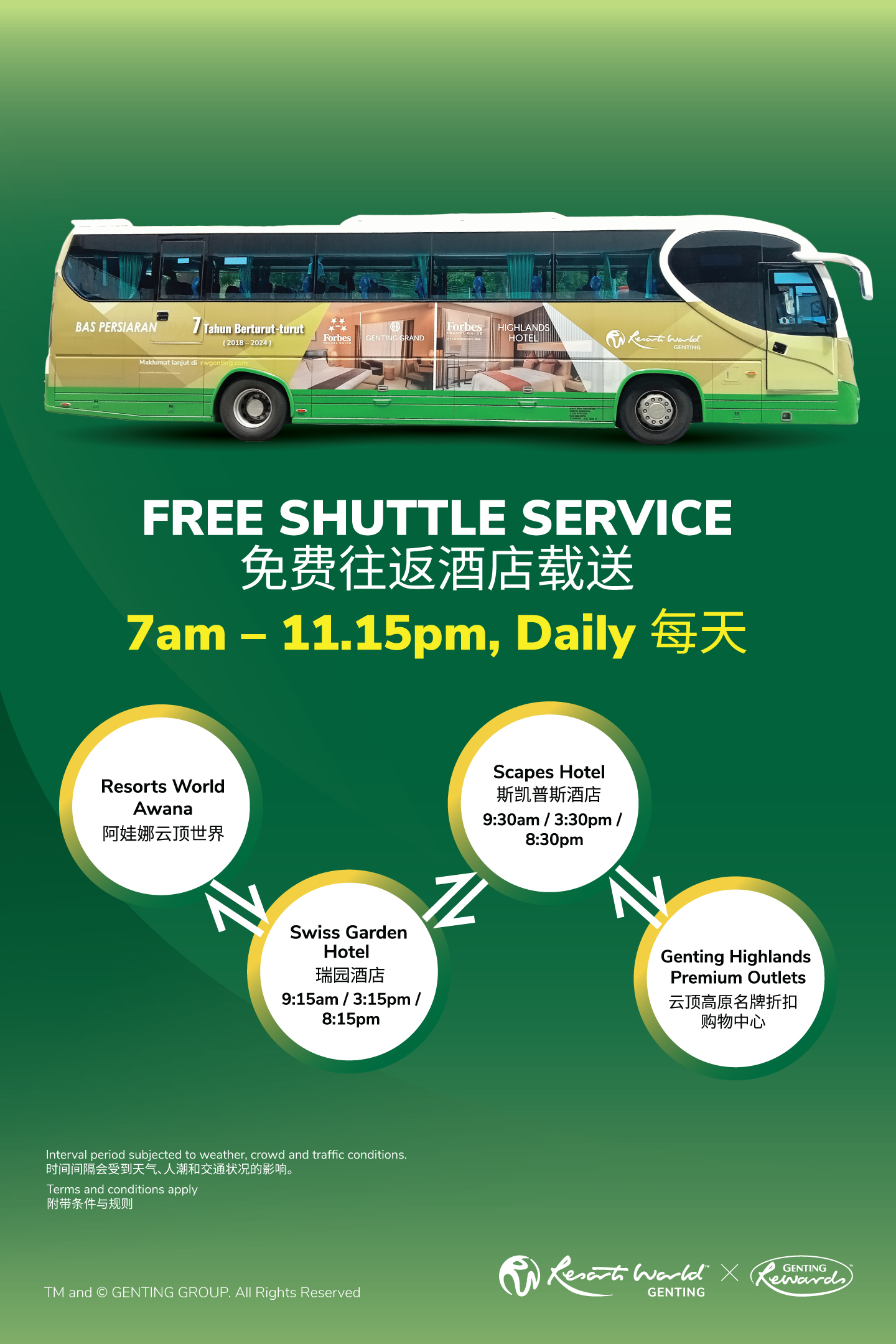 FREE SHUTTLE SERVICE | Resorts World Genting